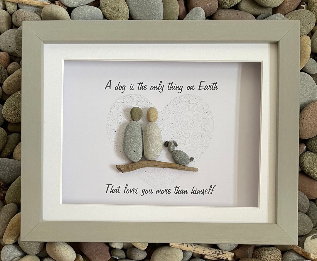 Pebble Art / Pebble Picture : A Dogs Love - Etsy