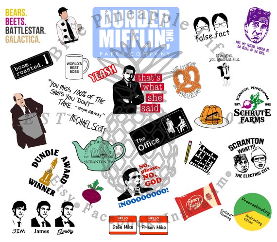 The Office TV Show Theme Tumbler Wrap Michael Scott - Etsy