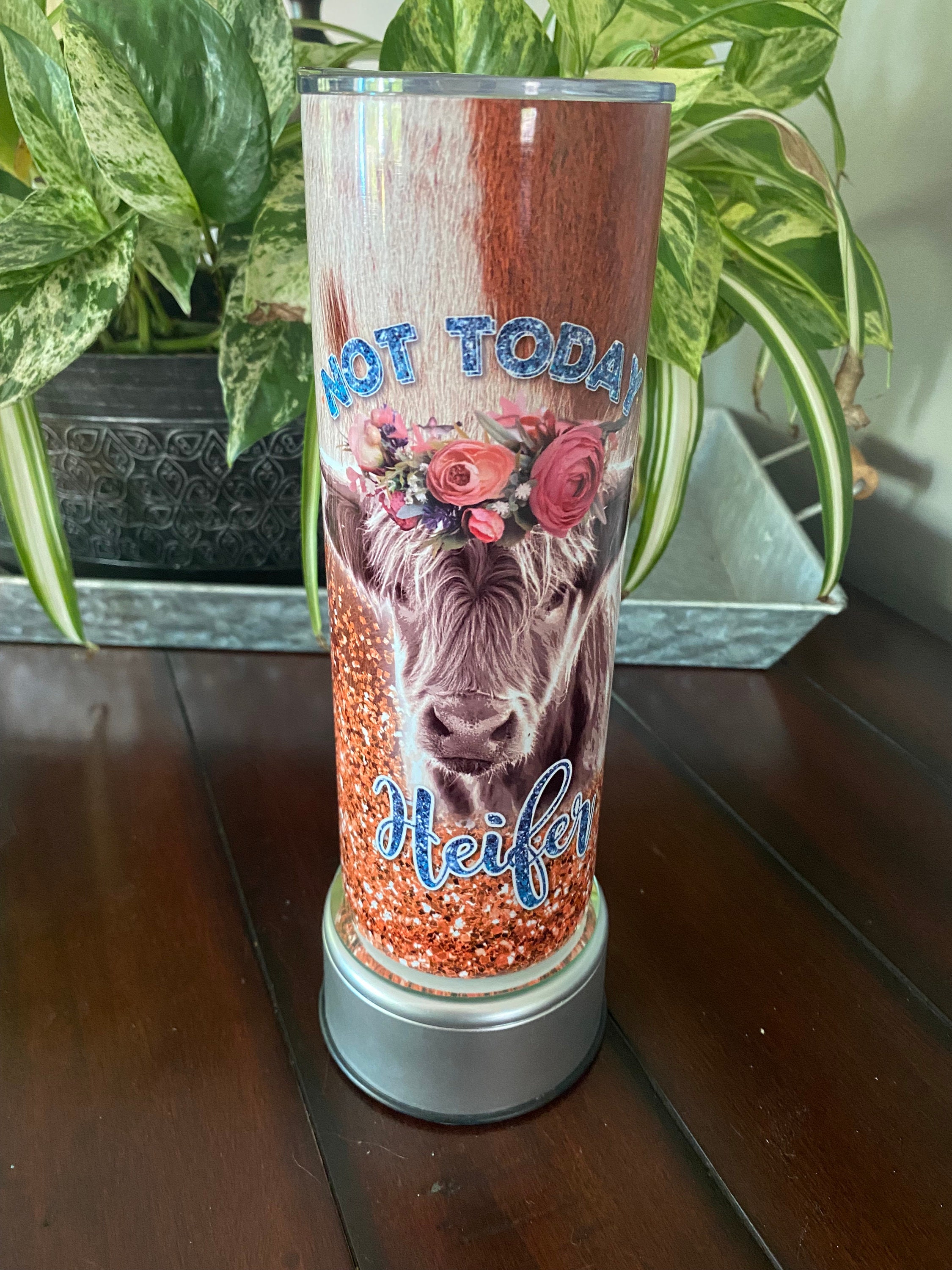 Highland Cow Tumbler. Cow Tumbler. Not Today Heifer Tumbler. | Etsy