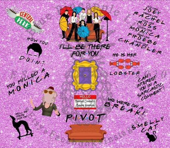 Friends TV Show Tumbler Wrap. 90s Nostalgia. We Were on a - Etsy Canada