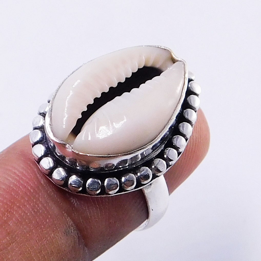 Natural Money Cowrie Sea Shell Ringhandmade Ring Gift Ring | Etsy