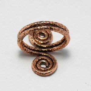100 % Pure Copper Ring, Copper Spiral Ring, Handmade Spiral Ring ...