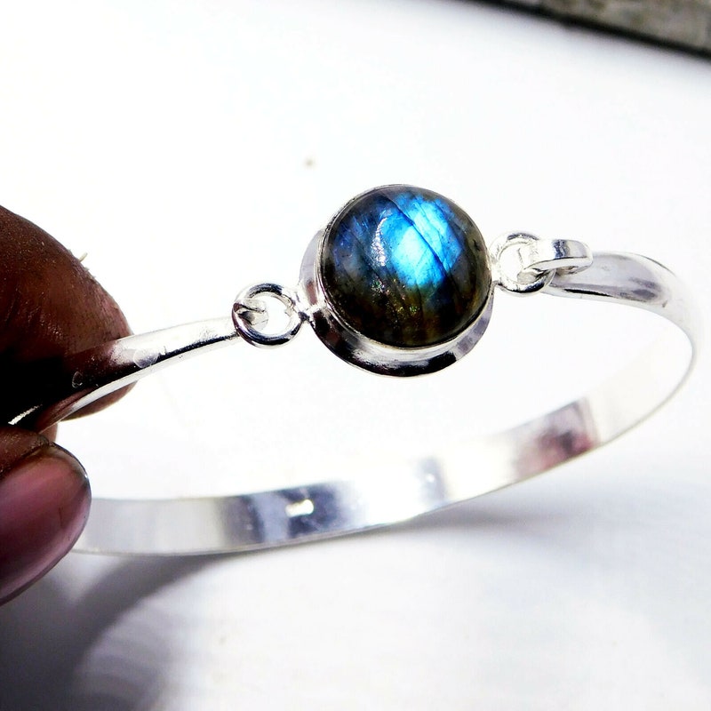 Labradorite Bracelet - Etsy