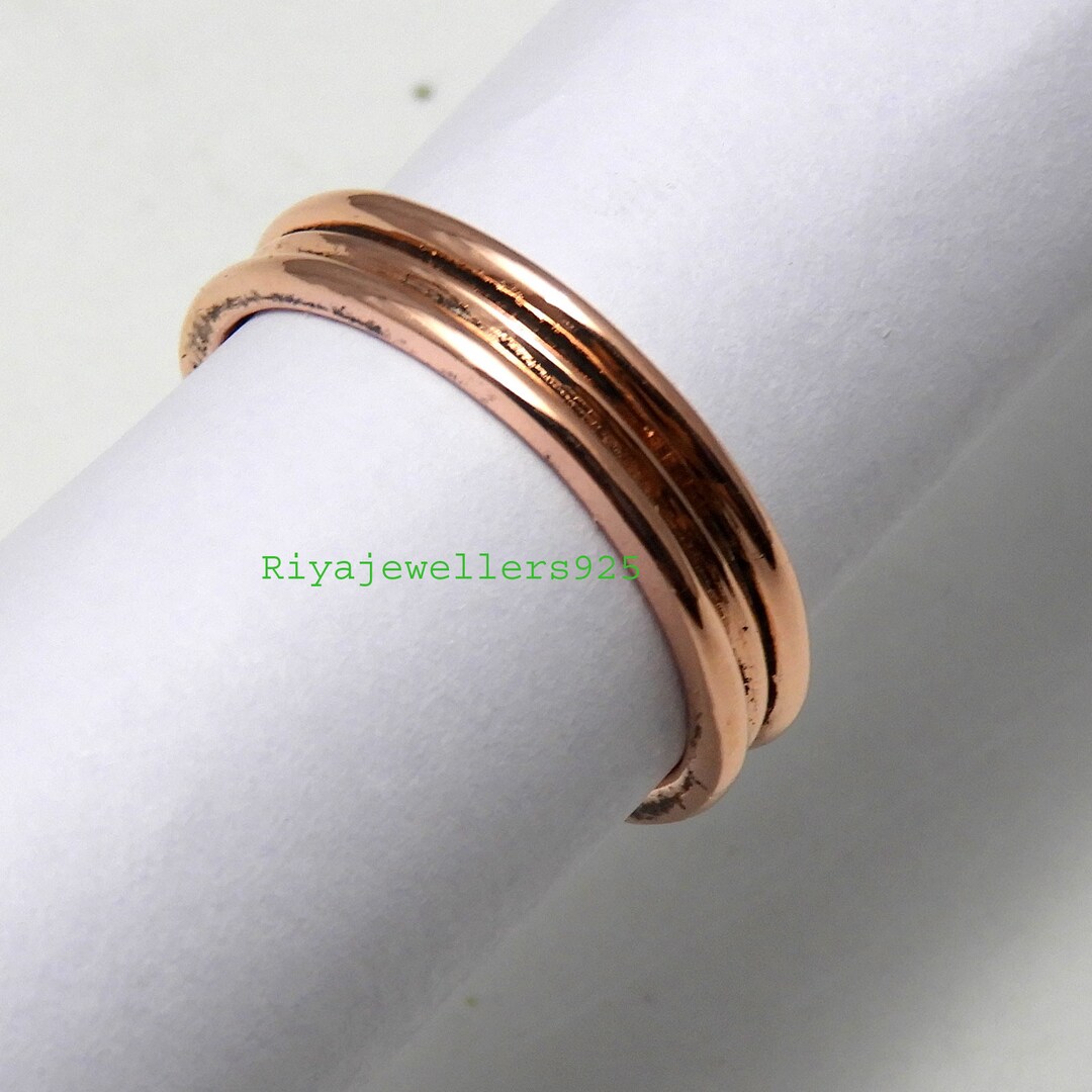 Copper Midi Ring, Knuckle Ring, Thin Copper Ring, Copper Band, Pure ...
