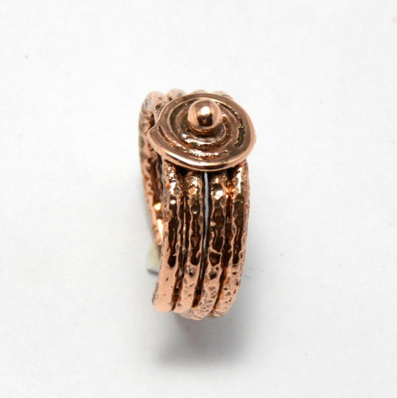 100 % Pure Copper Ring Copper Spiral Ring Handmade Spiral - Etsy