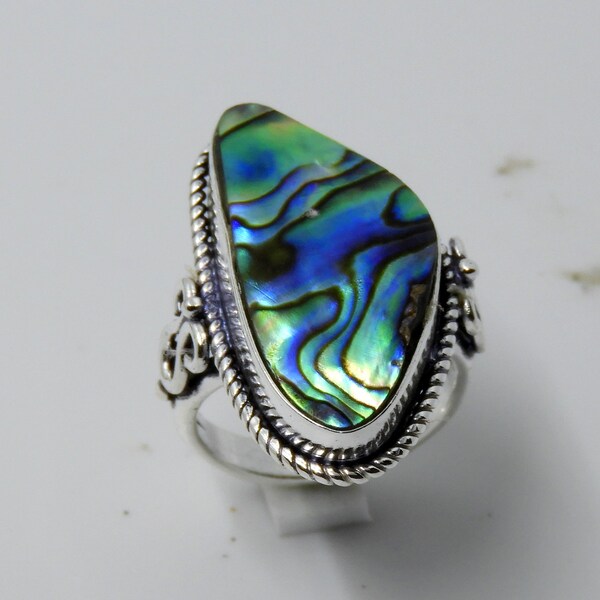 Abalone Wedding Ring - Etsy