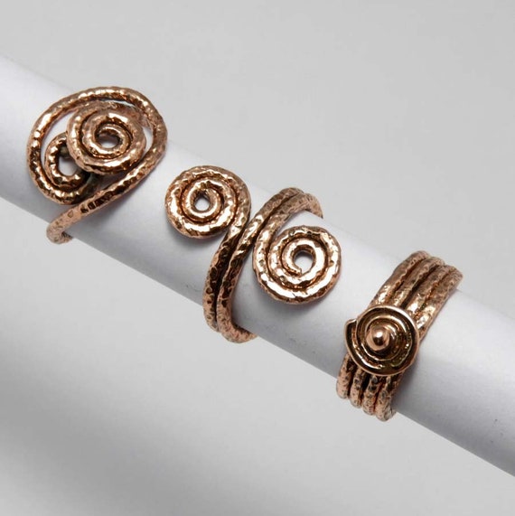 100 % Pure Copper Ring Copper Spiral Ring Handmade Spiral - Etsy