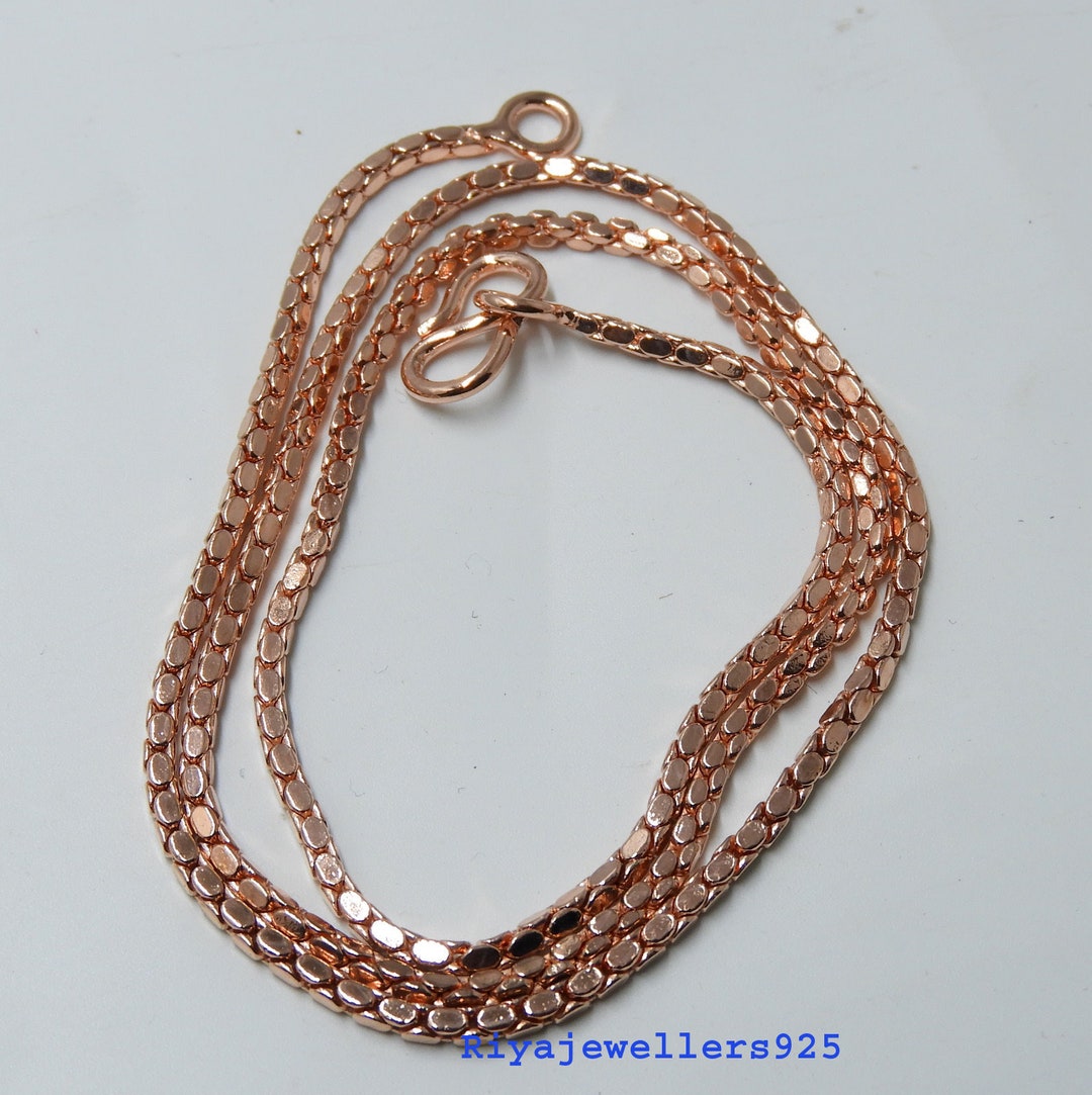 Copper Box Chain , Dainty Square Box Chain, Box Chain Necklace for Men ...