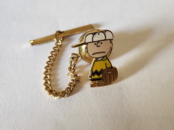 Charlie Brown Baseball tie tac - Gem