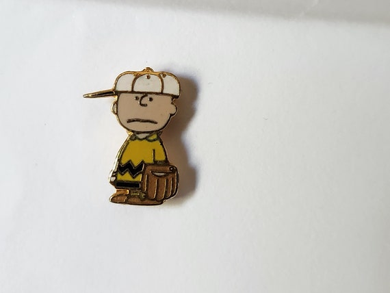 Charlie Brown Baseball tie tac - Gem