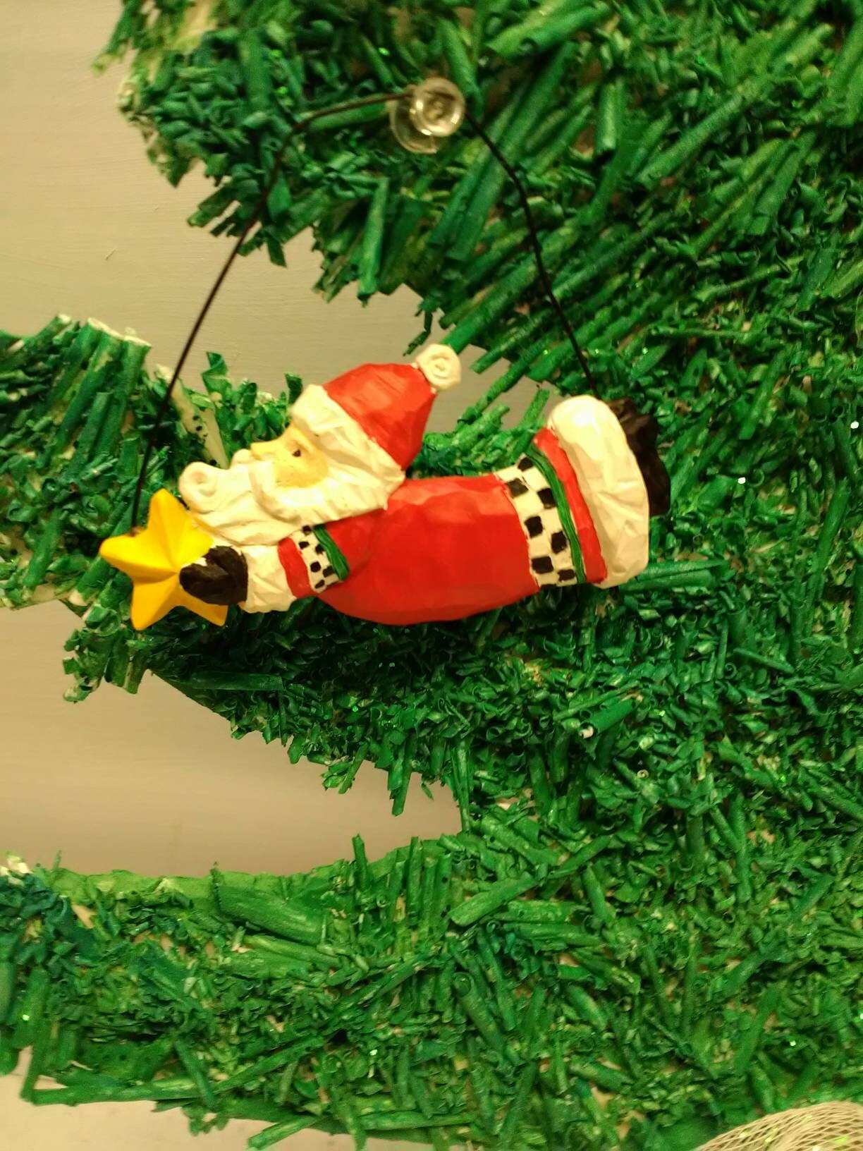 Santa Ornaments Flying Santa's Christmas Decor - Etsy