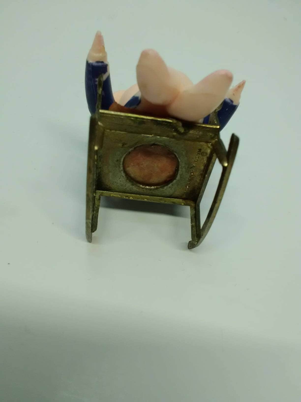 Vintage Celluloid Pig in Rocking Chair. - Etsy