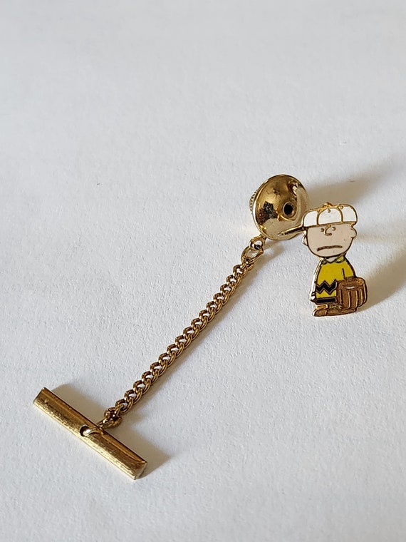 Charlie Brown Baseball tie tac - Gem