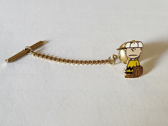 Charlie Brown Baseball tie tac - Gem