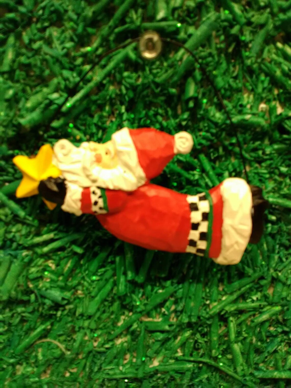 Santa Ornaments Flying Santa's Christmas Decor - Etsy