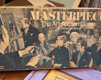 Vintage Masterpiece 1970 Parker Brothers Board Game, Art Auction Retro ...