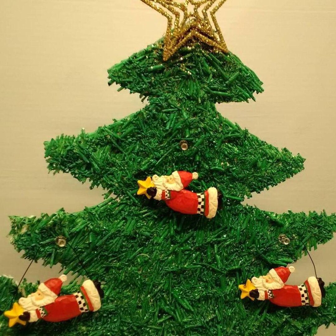 Santa Ornaments Flying Santa's Christmas Decor - Etsy