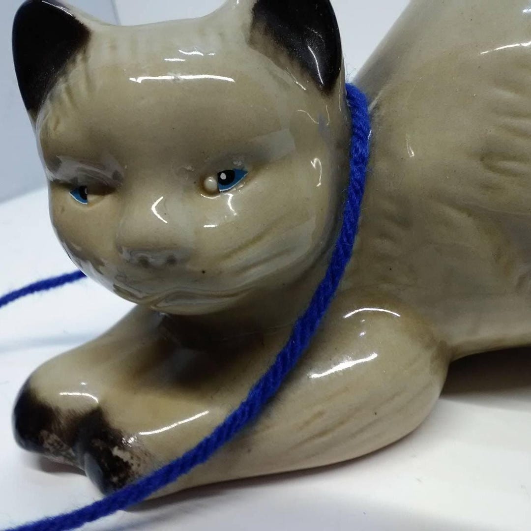 Cat Ceramic MCS Brazil Vintage Cat Figurine - Etsy