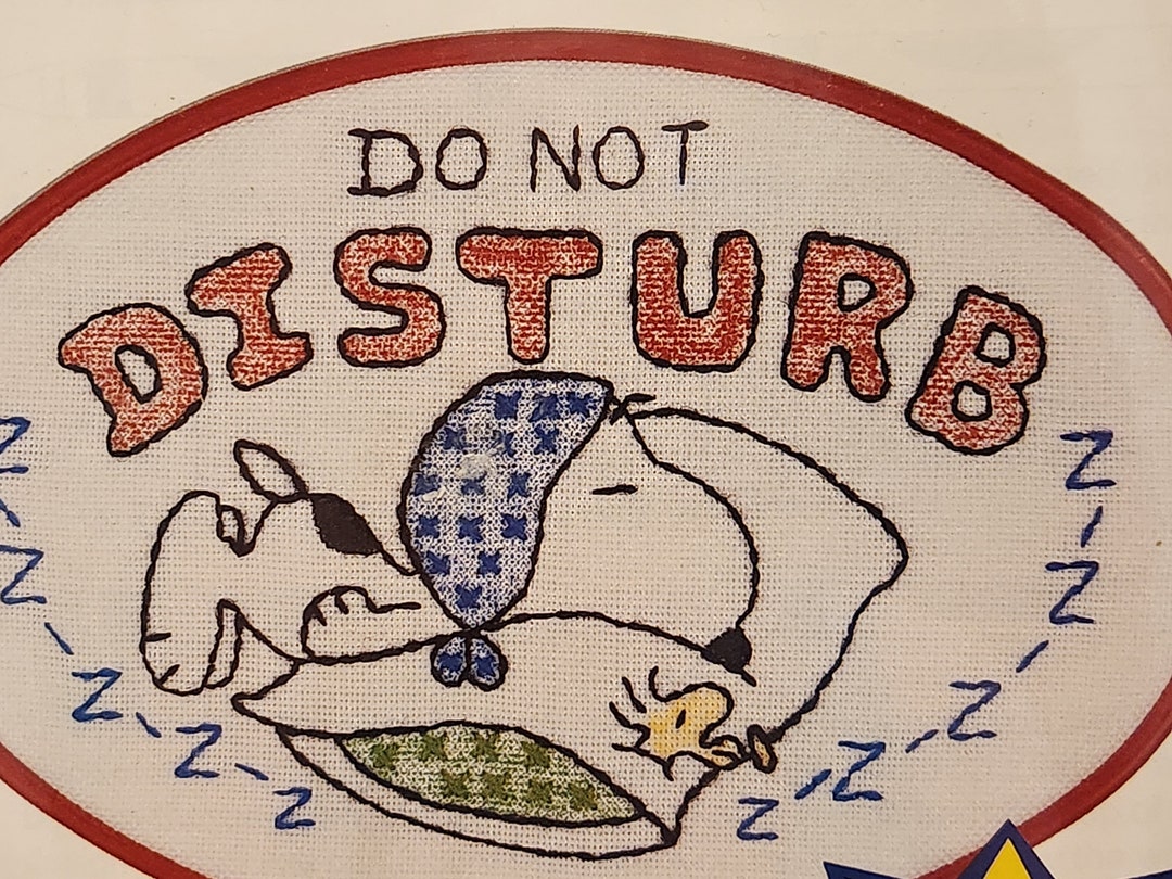 Snoopy do Not Disturb Kids Needlepoint and Coloring Kit. - Etsy