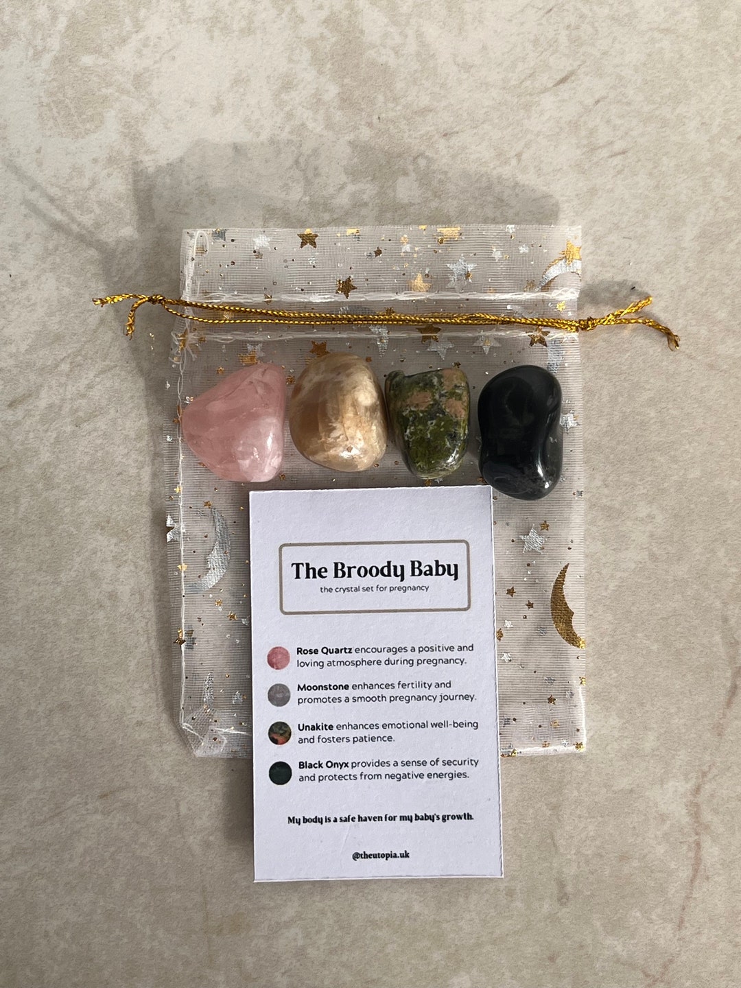 Crystal Set for Pregnancy// Crystal Set for Expecting Mothers, Crystal ...