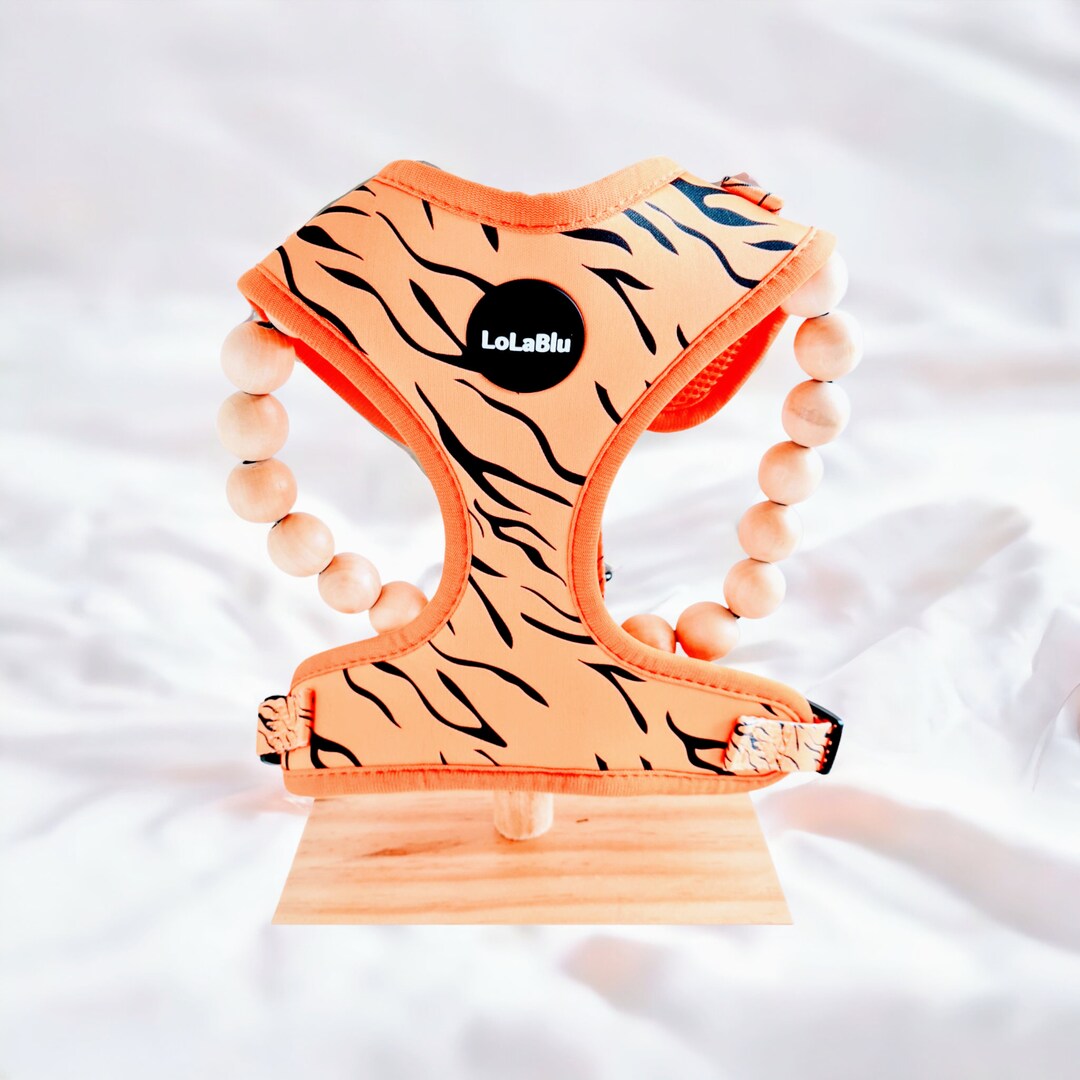 Animal Print Dog Harness, Tiger Print Dog Harness, Small Dog Harness ...