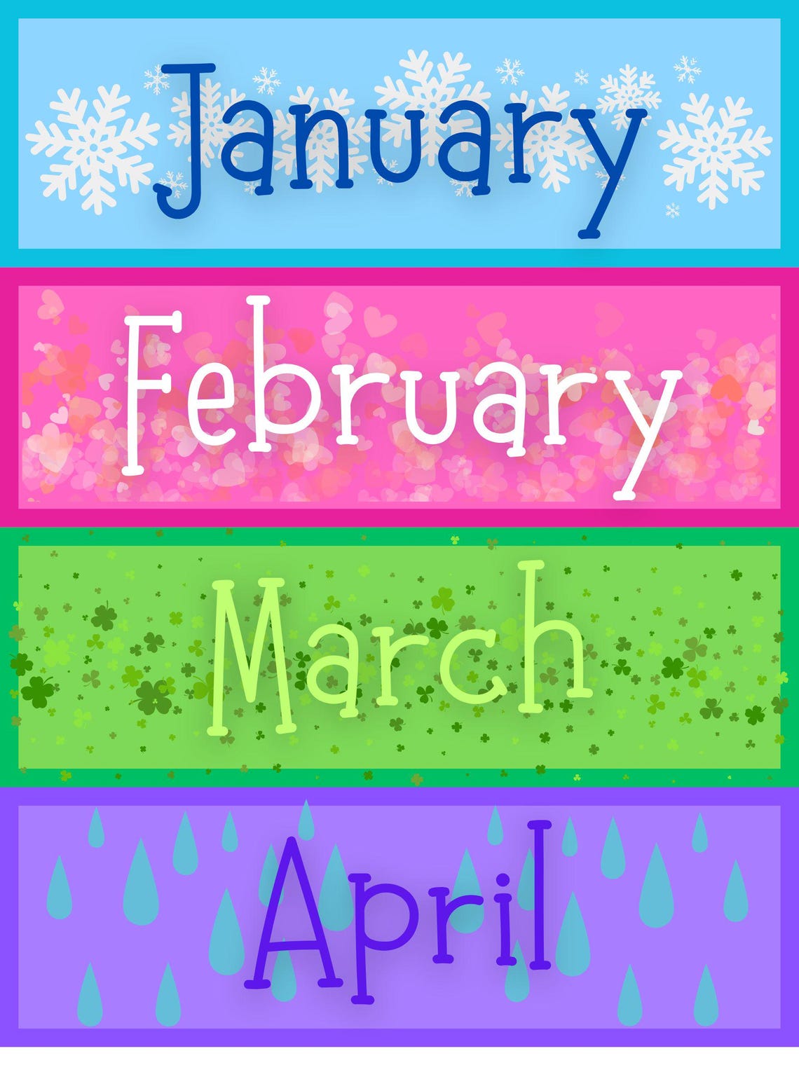 Months of the Year, Calendar Squares, Years, Holidays, Under the Sea ...