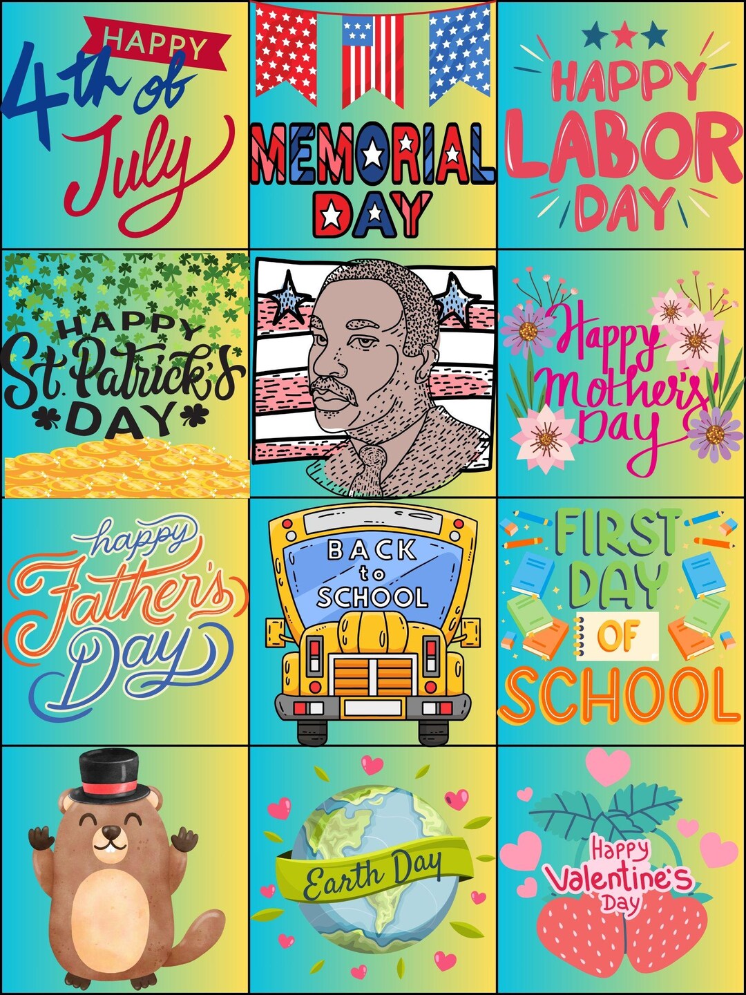 Months of the Year, Calendar Squares, Years, Holidays, Under the Sea ...