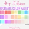 Orange Procreate Color Palette | Spring Color Palette | iPad Lettering ...