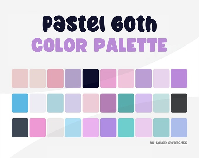 Pastel Color Palette, Hex Codes, Rgb Codes, Procreate Swatches ...