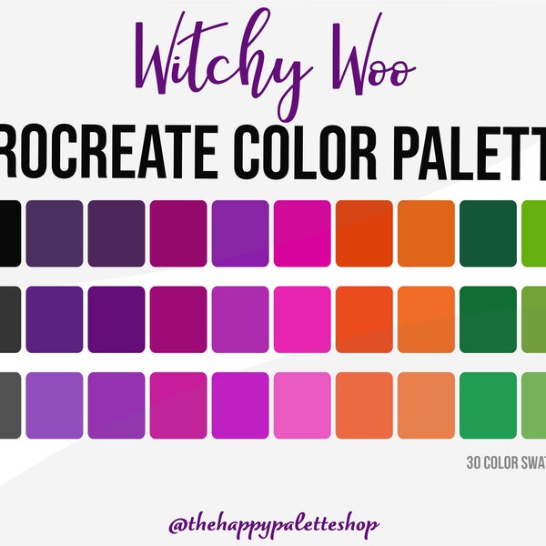 Witch Color Palette - Etsy