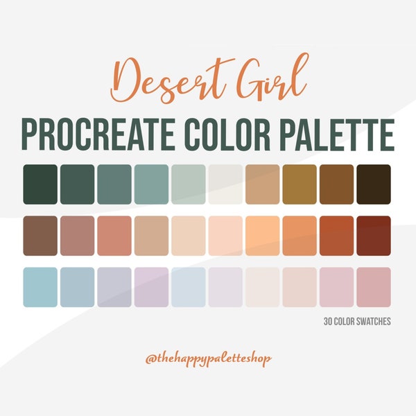 Desert Color Palette - Etsy