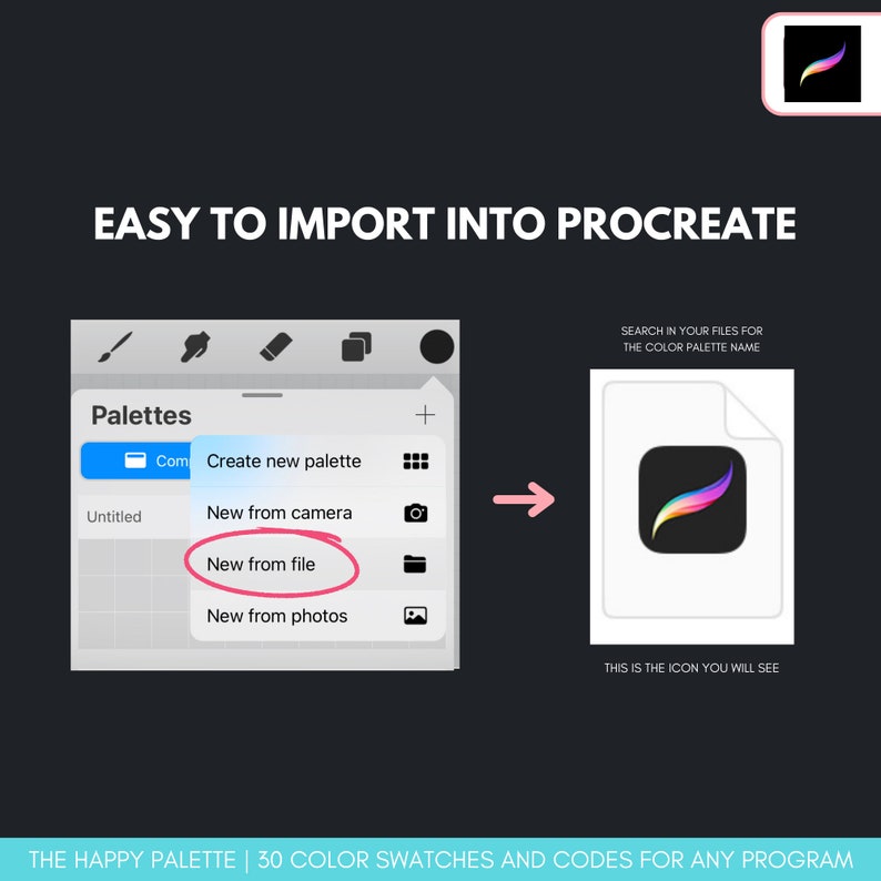 Eye Color Palette With Hex Codes & Rgb Codes, Procreate Swatches ...