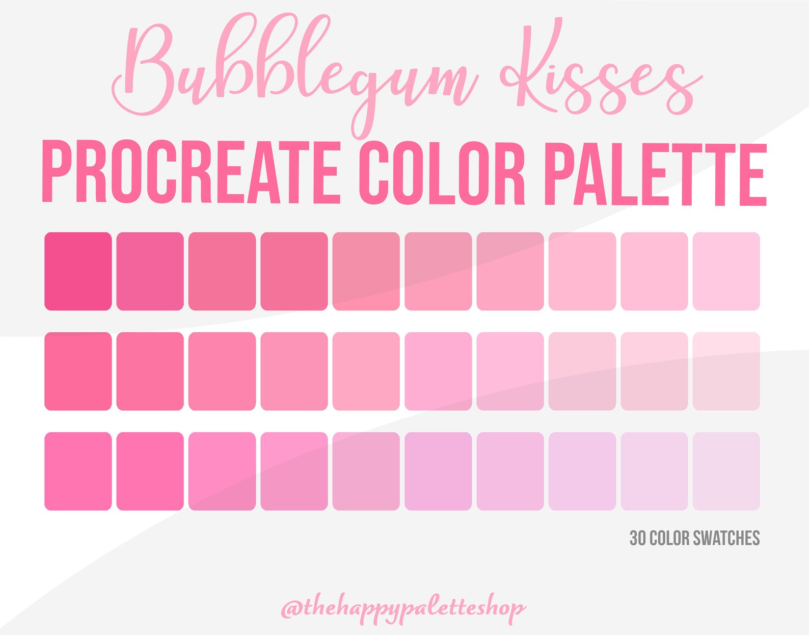 Pink Procreate Color Palette | iPad Lettering | Digital Art ...