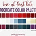 Vampire Procreate Color Palette | iPad Lettering | Digital Art ...