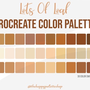 Lots of Loaf Procreate Palette Lettering Palette Digital Art Food ...