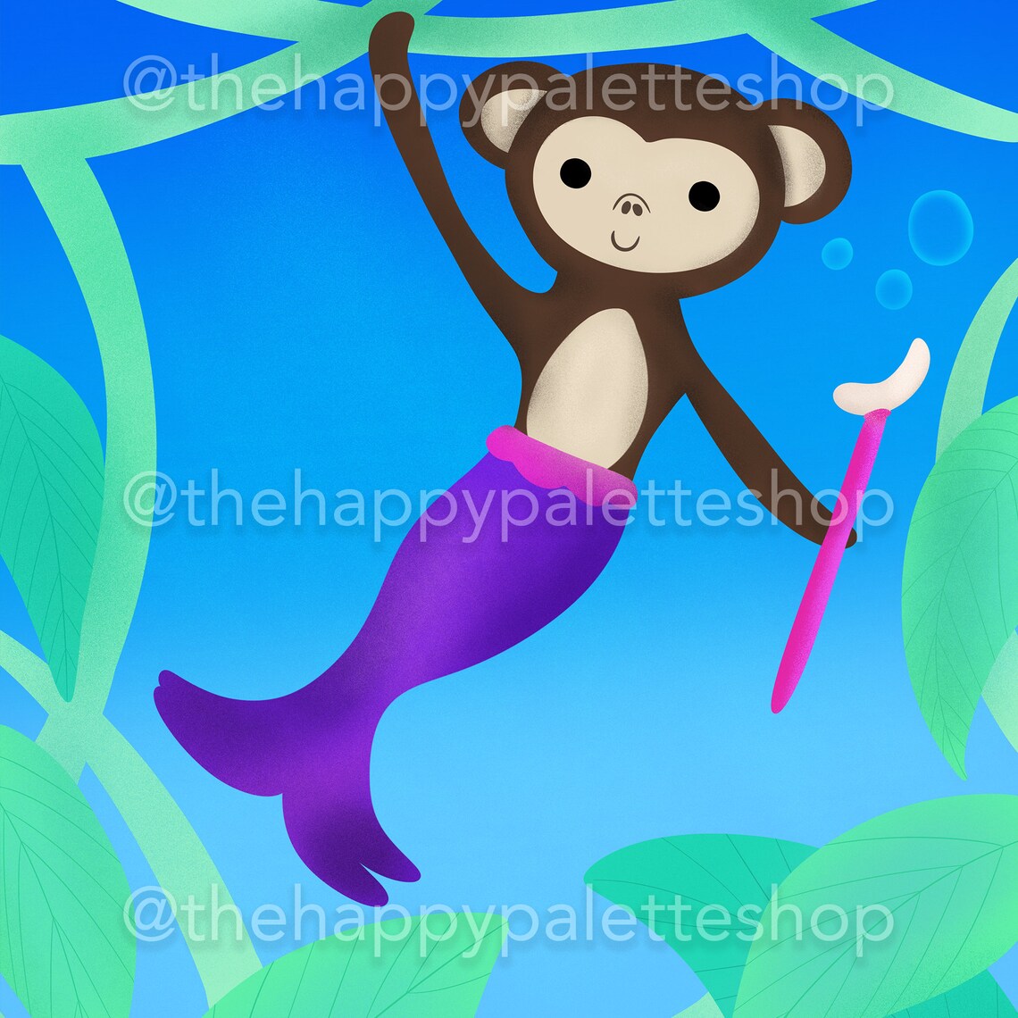 Mermaid Procreate Color Palette | Lettering | Digital Art | Rainbow ...