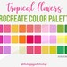 Summer Procreate Palette | Lettering | Digital Art | iPad Procreate ...