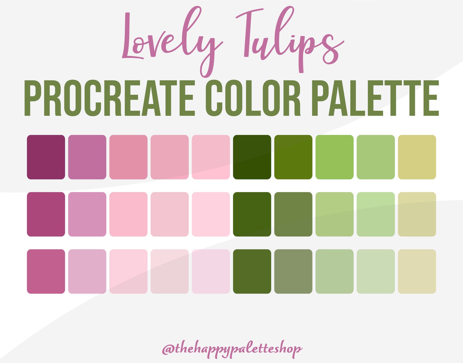 Flower Procreate Palette | Spring Color Palette | Lettering | Digital ...
