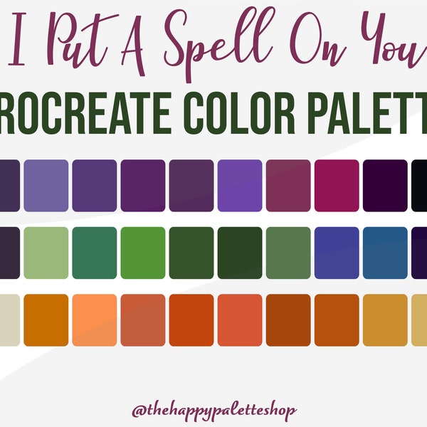 Witch Color Palette - Etsy