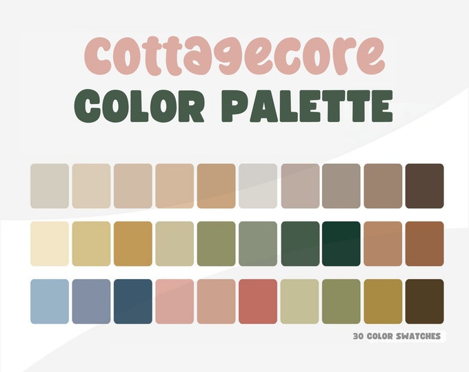 Vintage Rainbow Digital Colour Palette Swatches Download Procreate ...