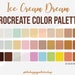 Summer Procreate Palette Bundle Lettering Digital Art Illustration ...
