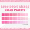 Rainbow Color Palette With Hex Codes & Rgb Codes, Procreate Swatches ...