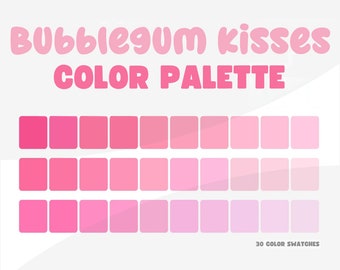 Dusty Rose Digital Colour Palette Swatches Download Procreate Photoshop ...