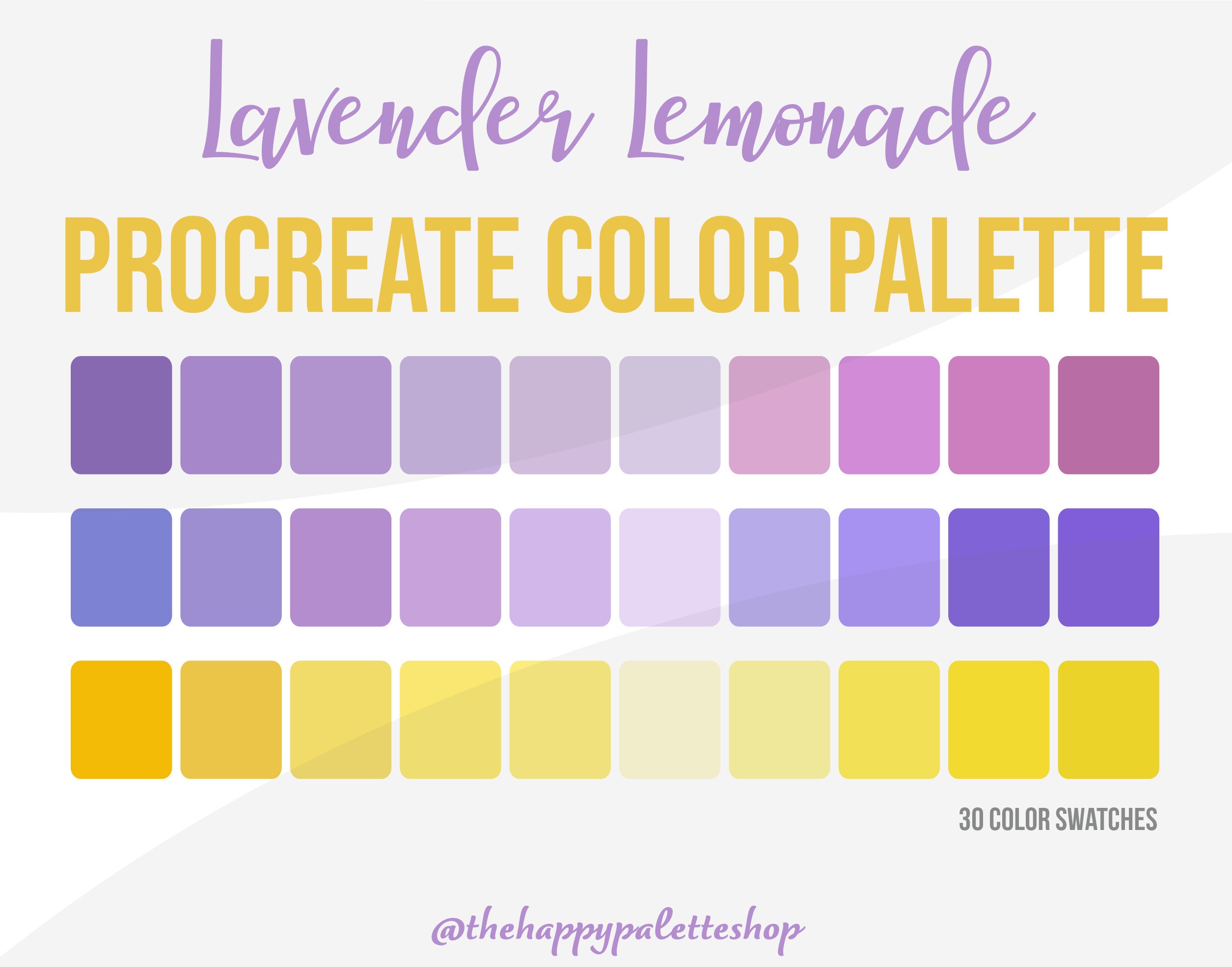 Purple Procreate Color Palette | Lettering | Digital Art | Illustration ...