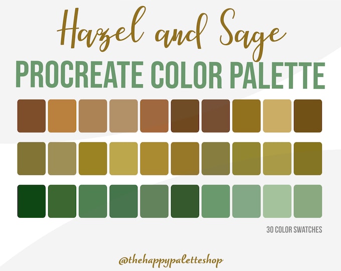 Pear Tree Procreate Color Palette - Etsy Canada