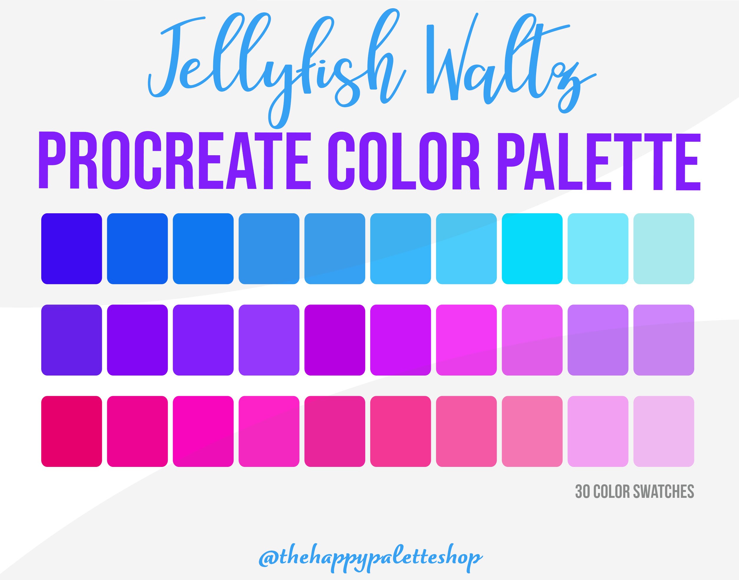 Summer Procreate Color Palette | Lettering | Digital Art | Illustration ...