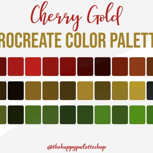 Red Procreate Color Palette | Lettering | Digital Art | Procreate ...