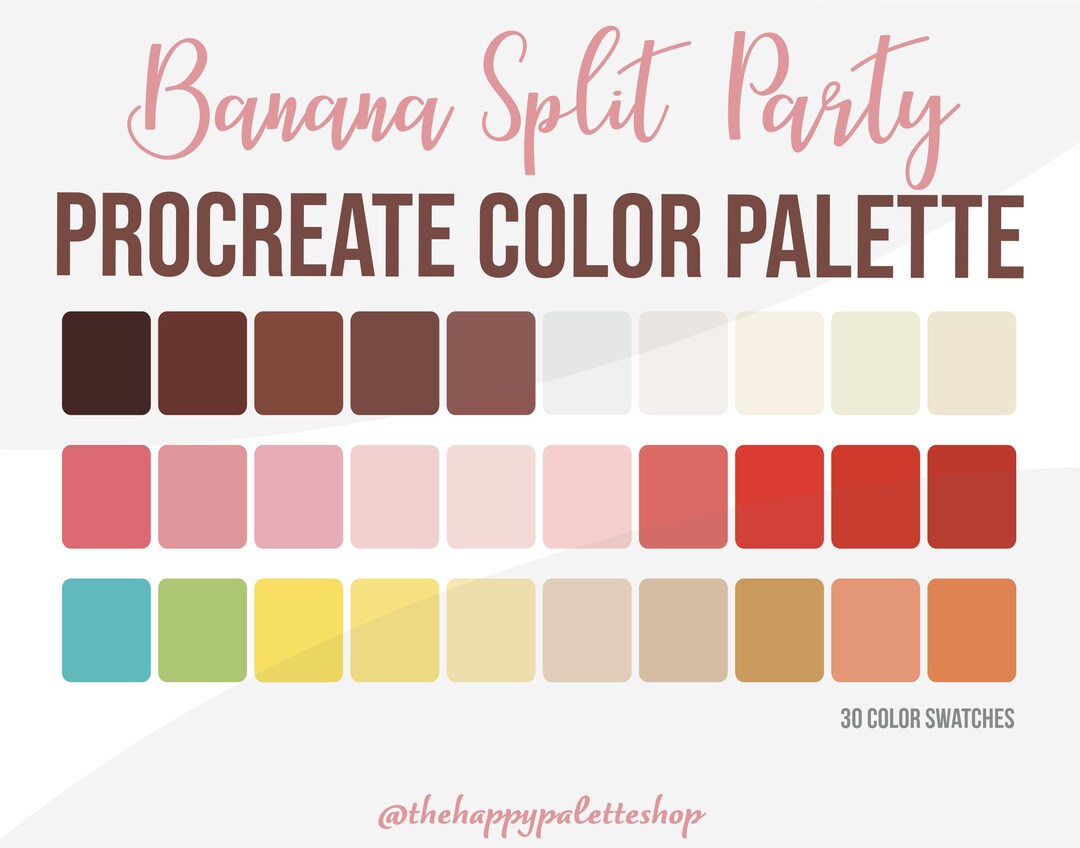Retro Procreate Color Palette | iPad Lettering | Digital Art | iPad ...