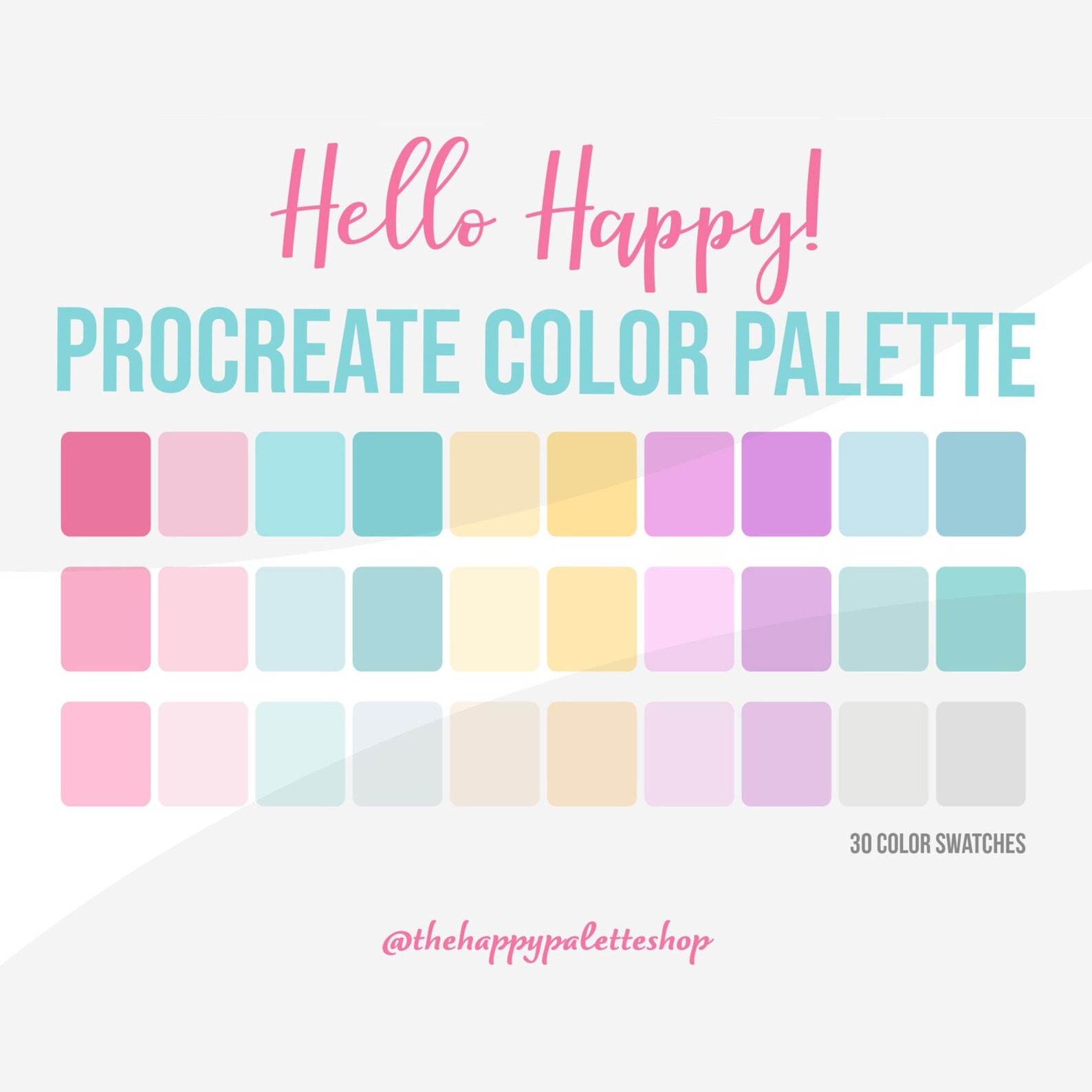 Cute Procreate Color Palette | Lettering | Digital Art | Digital ...