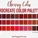 Red Procreate Color Palette | Lettering | Digital Art | Procreate ...